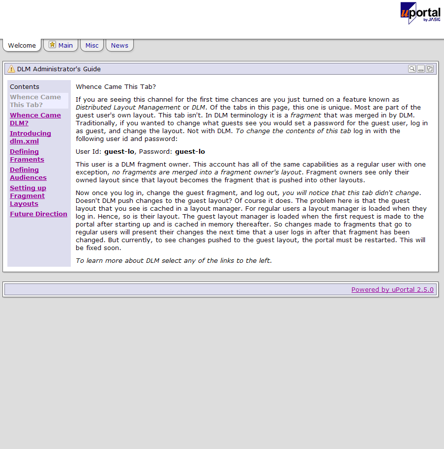Nested DIVs theme - uPortal - Confluence